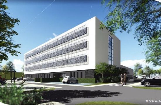 La première pierre du nouveau site Enedis à Toulouse construit par Pitch Promotion a été posée ...